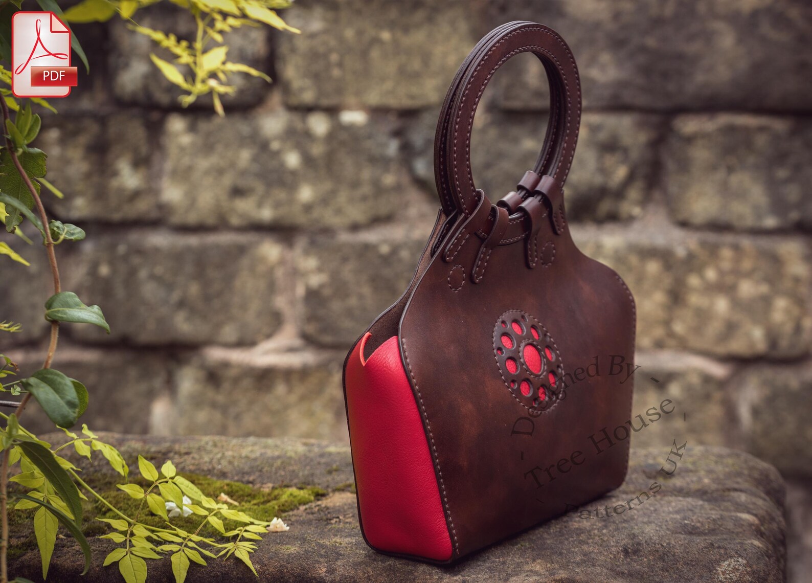 Small Handbag Leather Pattern PDF - Women Purse Digital Template - Etsy