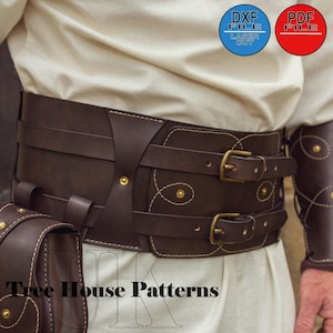 Leather Pattern PDF, DXF for Medieval Viking Battle Belt (ONLY) - Etsy