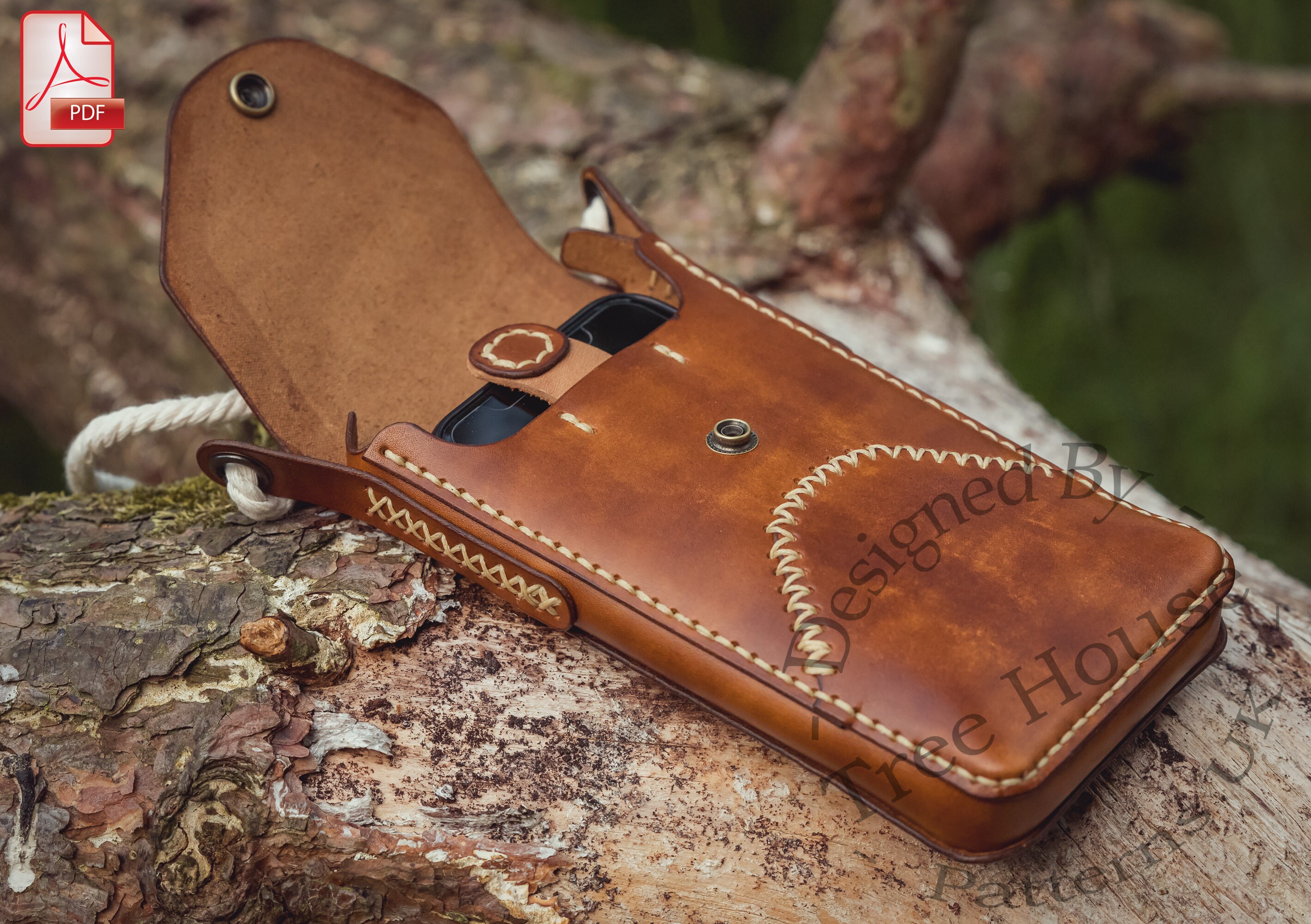 Leather PDF Pattern for Neck Bag Digital Pattern for Neck - Etsy UK