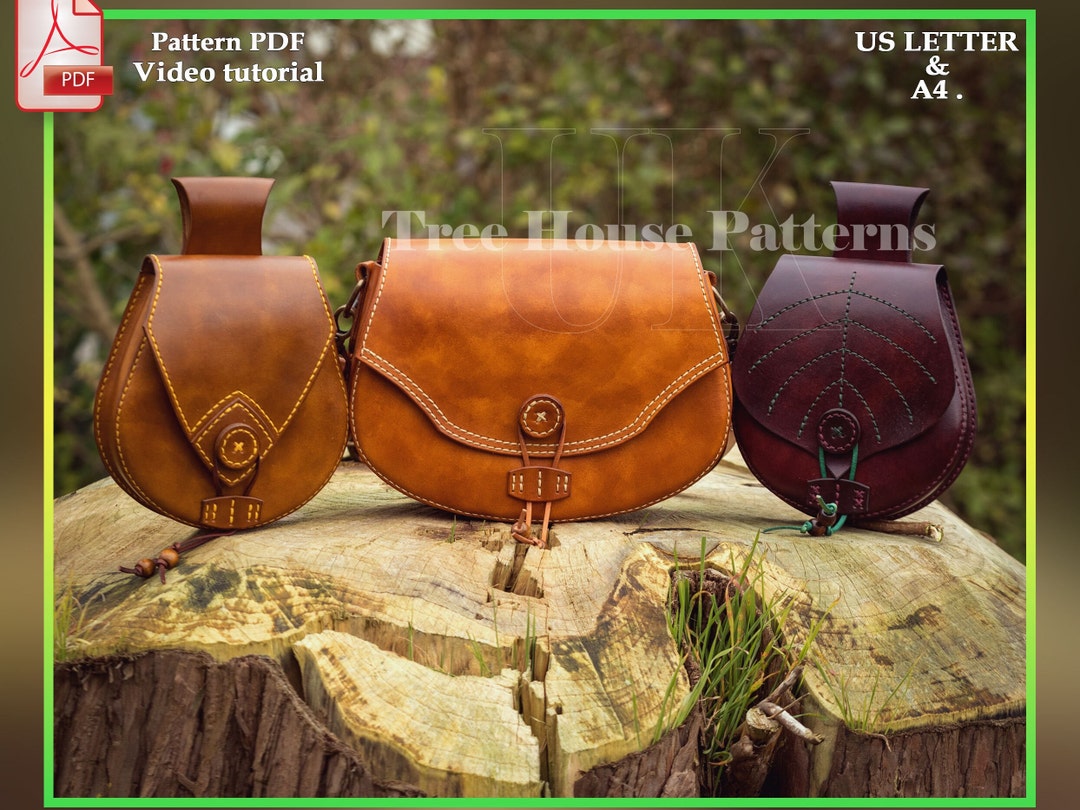 Medieval Belt Bag and Saddle Bag Leather Pattern PDF - Etsy