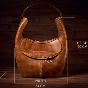 Hobo Shoulder Bag Leather Pattern PDF Tote Bag Digital Template - Etsy