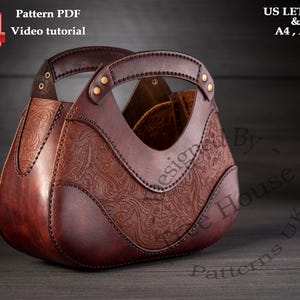Small Handbag Leather Pattern PDF - Evening Purse Digital Template - Etsy
