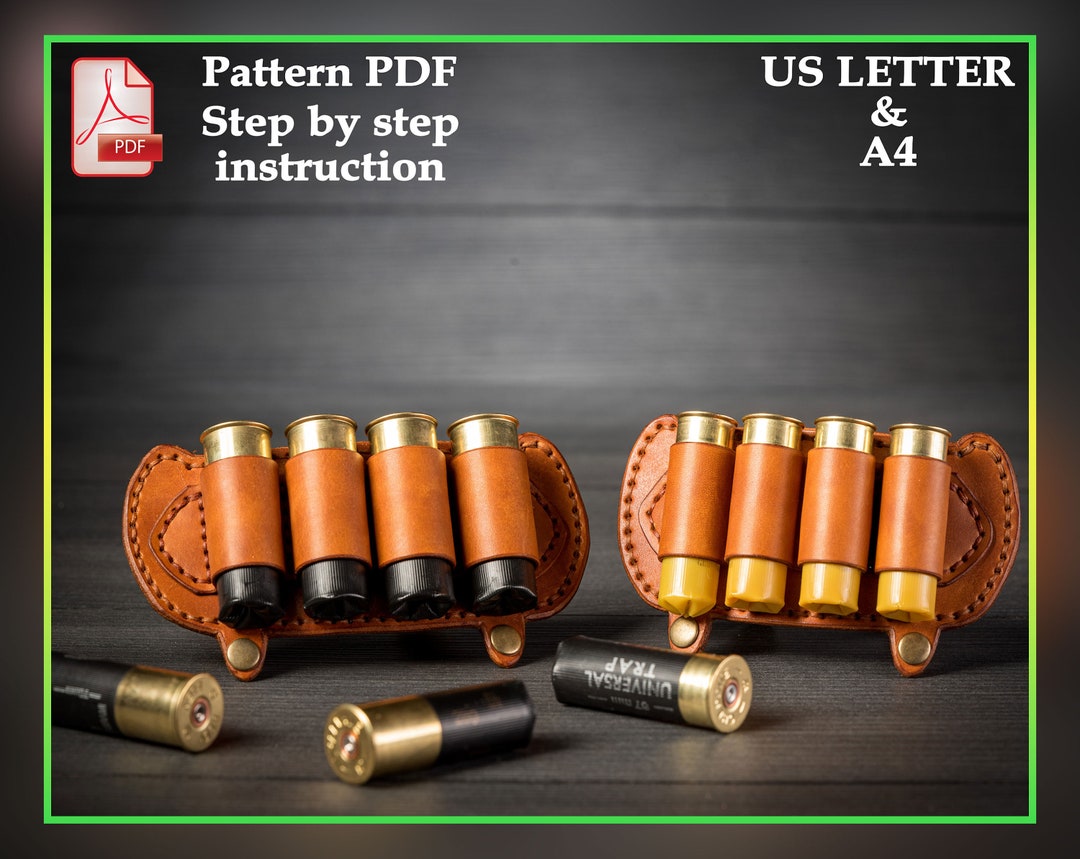 Cartridge Holder Leather Pattern PDF 12 & 20 Gauge Bandolier - Etsy