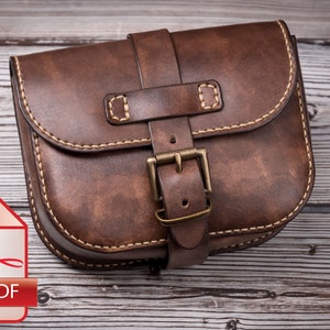 Belt Bag Leather Pattern PDF, Waist Bag Digital Template - Etsy