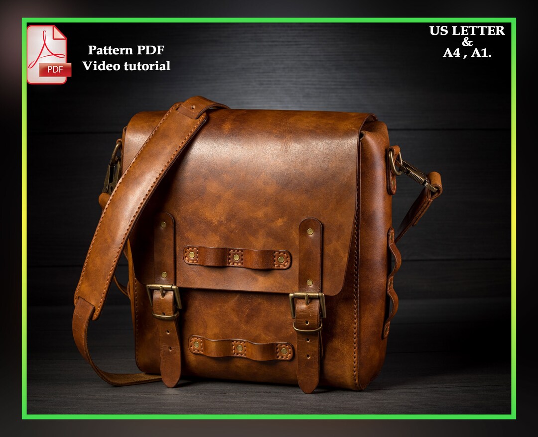 Military Bag Leather Pattern PDF - Etsy