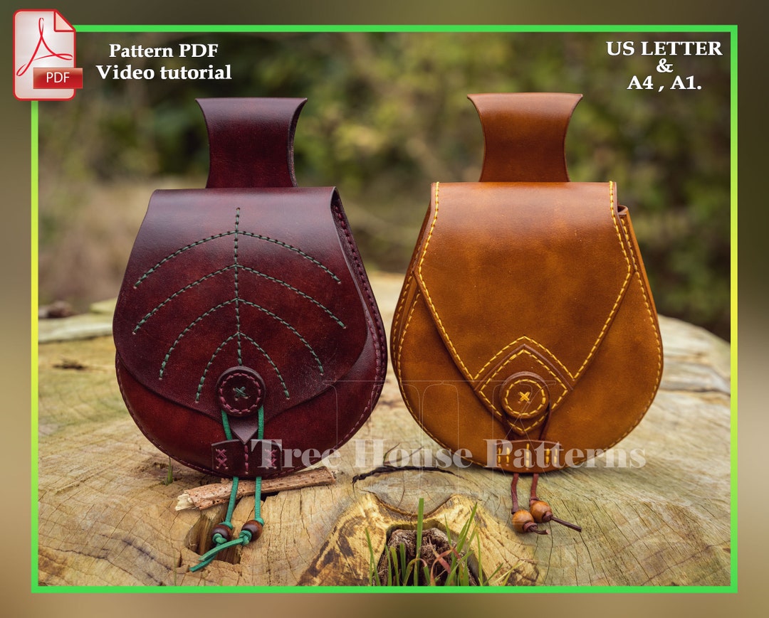 Medieval Belt Bag Leather Pattern PDF - Etsy