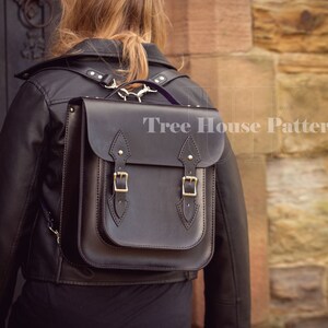 Old School Backpack Leather Pattern PDF Rucksack Digital Template - Etsy