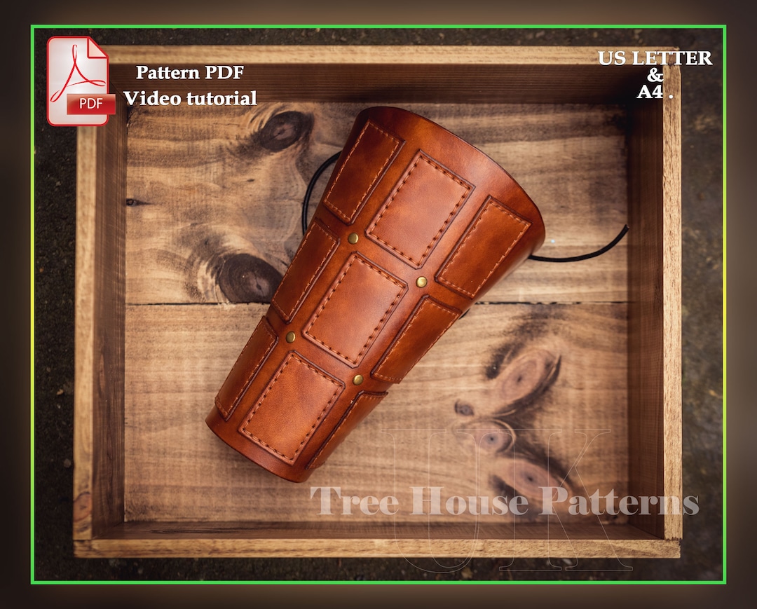 Medieval Arm Guard Leather Pattern PDF - Etsy