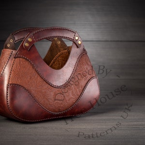 Small Handbag Leather Pattern PDF Evening Purse Digital Template - Etsy