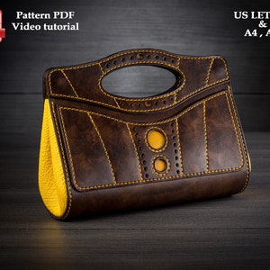 Handbag Evening Bag Leather Pattern PDF - Etsy