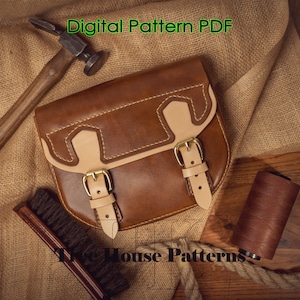 Belt Bag Leather Pattern Satchel Bag Digital Template - Etsy