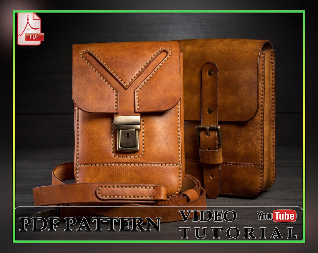 Men's Shoulder Military Bag Leather Pattern PDF - Etsy