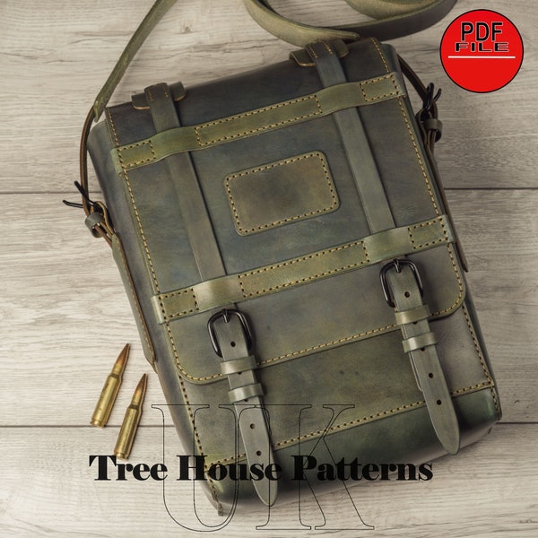 Leather Military Bag - Etsy
