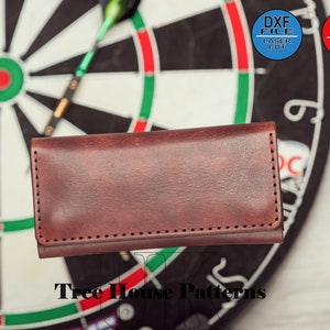 Leather Dart Case Pattern DXF and PDF Dart Pouch Laser Digital Template ...