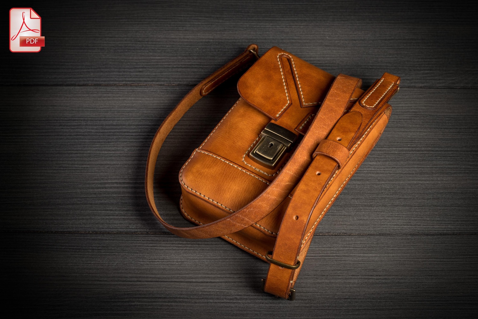 Men's Shoulder Military Bag Leather Pattern PDF - Etsy