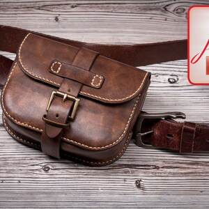 Belt Bag Leather Pattern PDF, Waist Bag Digital Template - Etsy