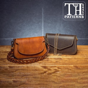 Leather Evening Purse Pattern: Shoulder Bag PDF, DXF - Etsy