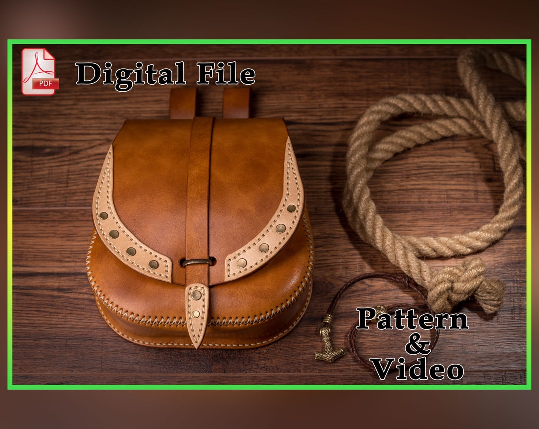 Medieval Belt Bag Leather Pattern PDF - Etsy