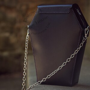 Coffin Bag Pattern PDF, Gothic Crossbody Bag Template - Etsy