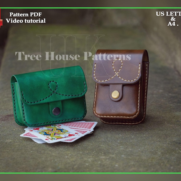 Leather Card Case Pattern - Etsy