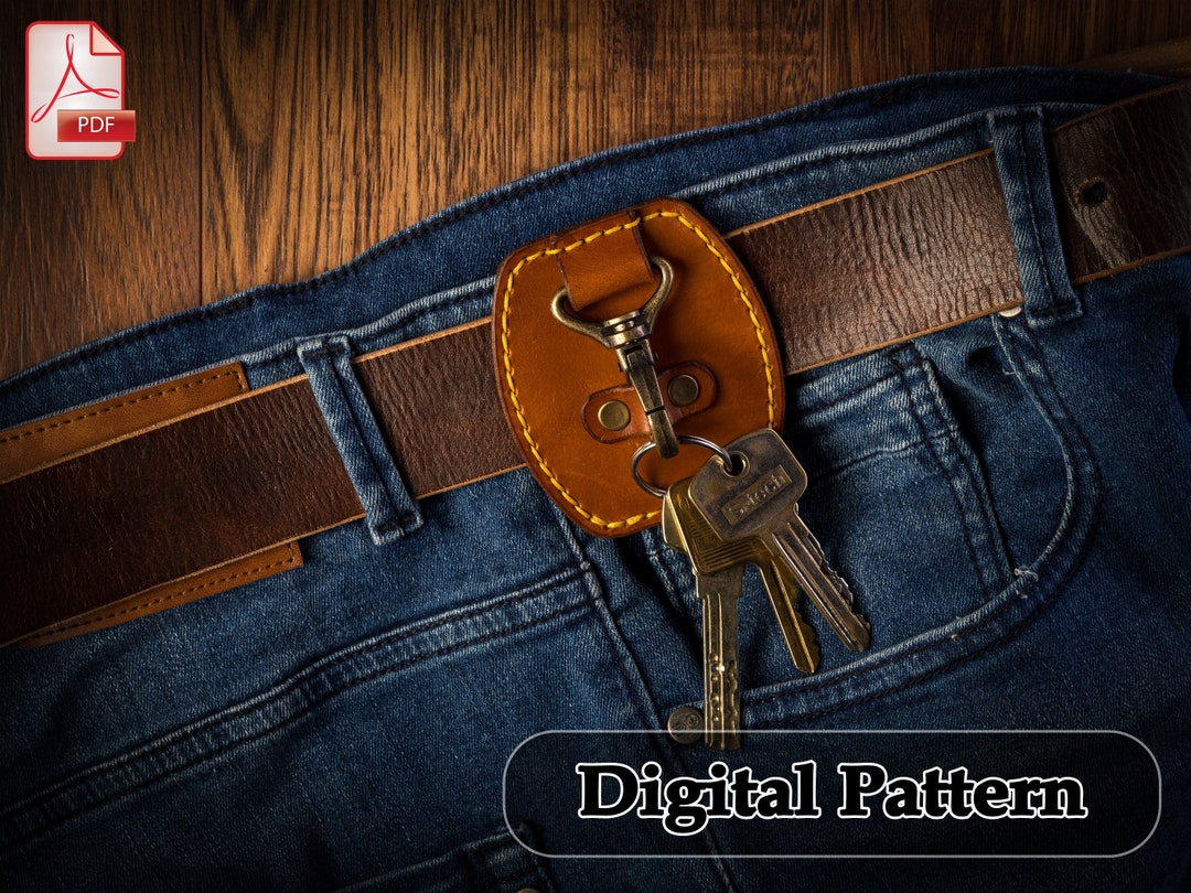 Belt Key Holder Leather Pattern PDF - Etsy