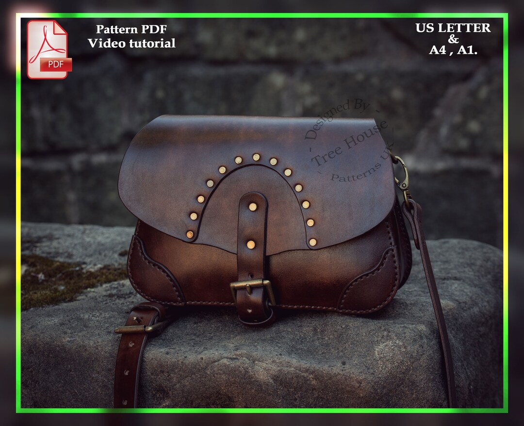 Steampunk Crossbody Bag Leather Pattern PDF - Etsy