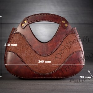 Small Handbag Leather Pattern PDF Evening Purse Digital Template - Etsy