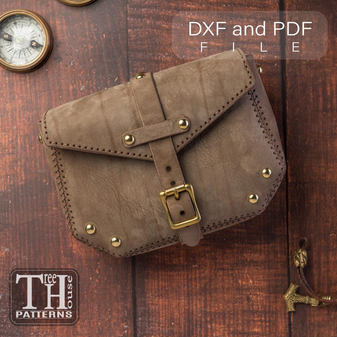 Leather Belt Bag Pattern – PDF & DXF Template - Etsy
