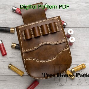 Cartridge Pouch Shotgun Holder Leather Pattern PDF - Etsy