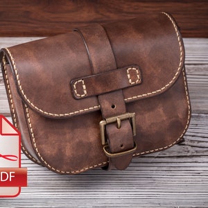Belt Bag Leather Pattern PDF, Waist Bag Digital Template - Etsy