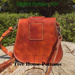 Medieval Crossbody Bag Leather Pattern PDF - Belt Bag Digital Template ...