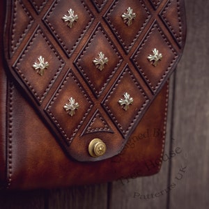 Medieval Crossbody Shoulder Bag Leather Pattern PDF - Etsy