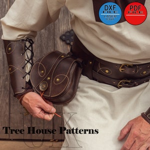 Leather Pattern PDF, DXF for Medieval Belt Bag (ONLY) - Etsy
