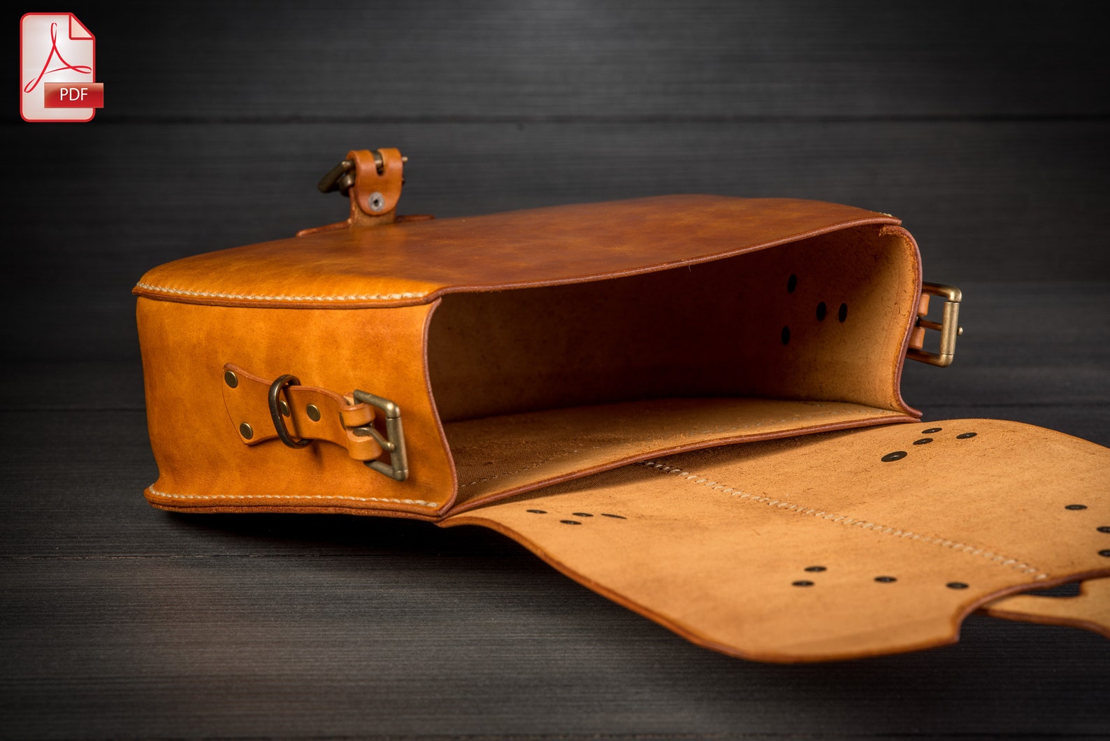 Shoulder Bag Leather Pattern PDF Saddle Bag Digital Template - Etsy