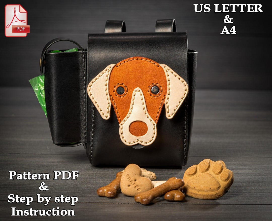 Dog Reward Pouch Leather Pattern PDF - Dog Treat Bag - Etsy