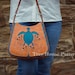 Turtle Shoulder Bag Leather Pattern PDF Women Purse Digital Template - Etsy