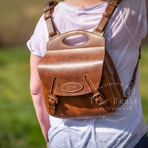 Backpack Leather Pattern PDF - Rucksack Digital Template - Etsy Canada