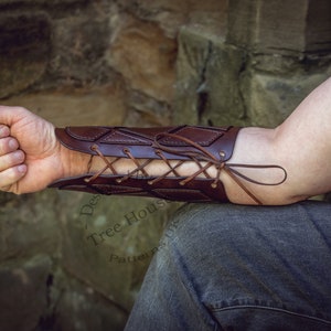 Medieval Arm Guard Leather Pattern PDF, Archery Guard Pattern - Etsy