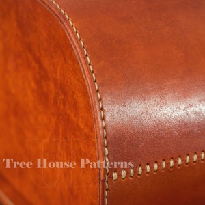 Storage Bucket Leather Pattern PDF Leather Basket Digital Template - Etsy