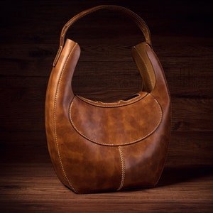 Hobo Shoulder Bag Leather Pattern PDF Tote Bag Digital Template - Etsy