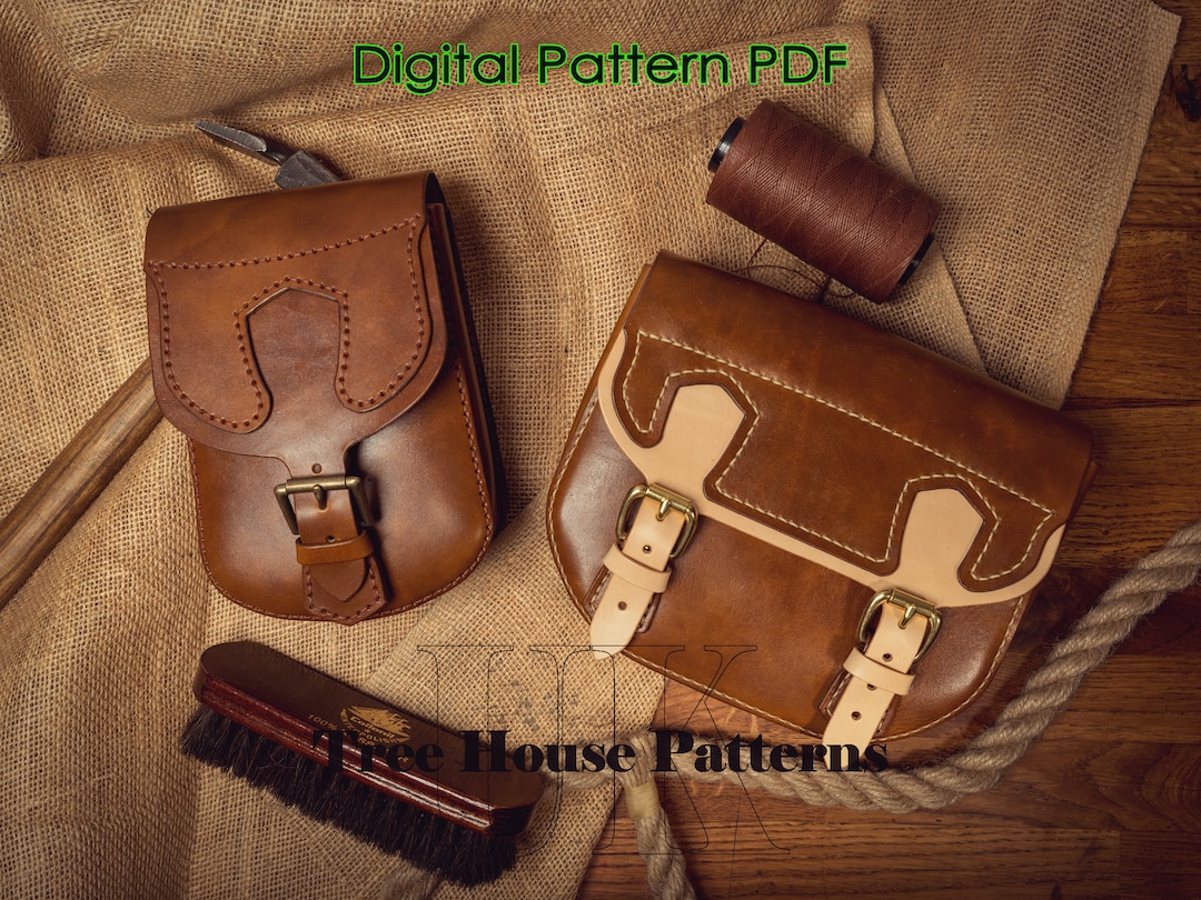Belt Bag Leather Pattern Satchel Bag Digital Template - Etsy