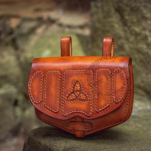 Medieval Belt Bag Leather Pattern PDF - Waist Bag Digital Template - Etsy