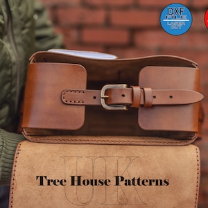 Military Style Backpack Leather Pattern DXF and PDF Leather Rucksack ...