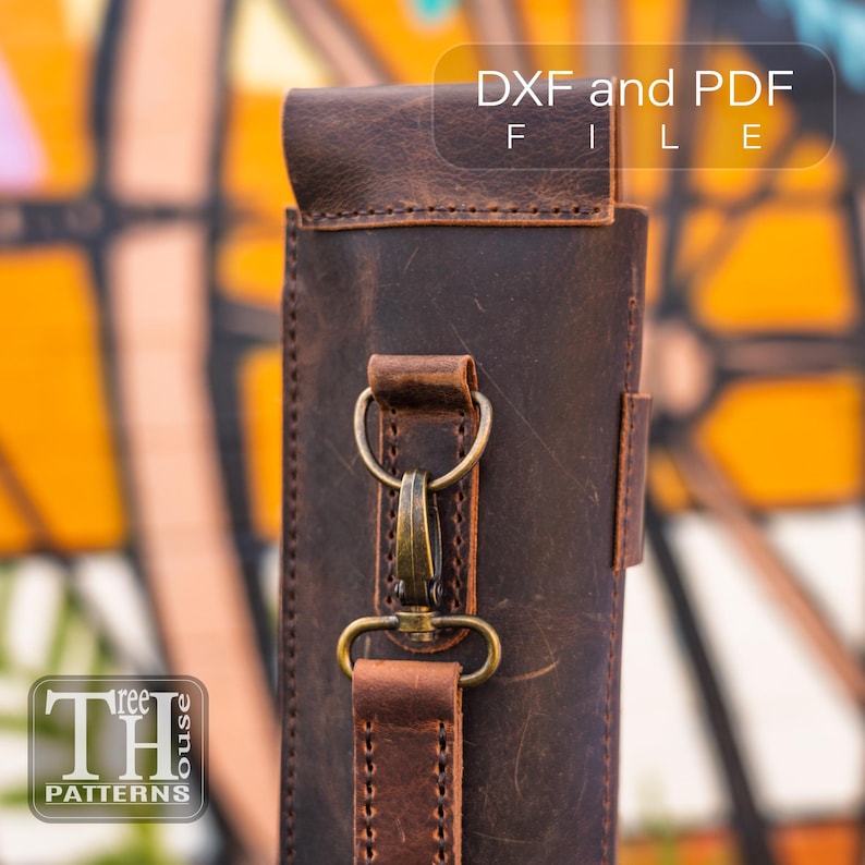 Leather Pool Cue Case Pattern: PDF DXF Digital Template for DIY ...
