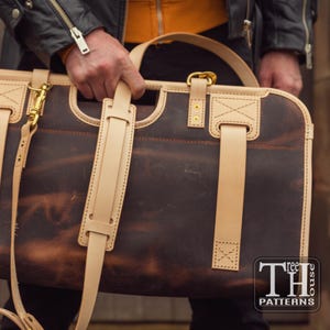 Leather Mail Bag Pattern: PDF & DXF Template for Postman Bag - Etsy