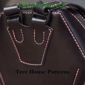 Coffin Backpack Leather Pattern PDF - Gothic Backpack Digital Template ...