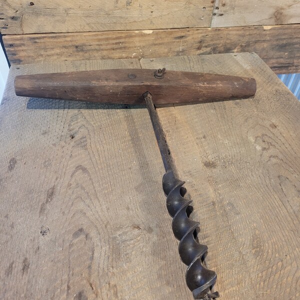 Antique Hand Auger - Etsy