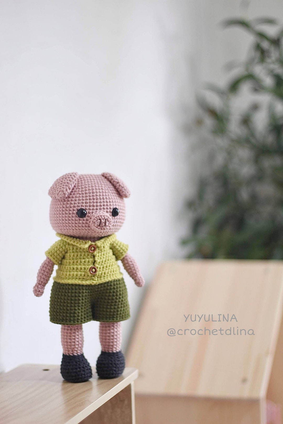 Pig Crochet Pattern, Crochet Amigurumi Pattern , PDF File , Instant ...