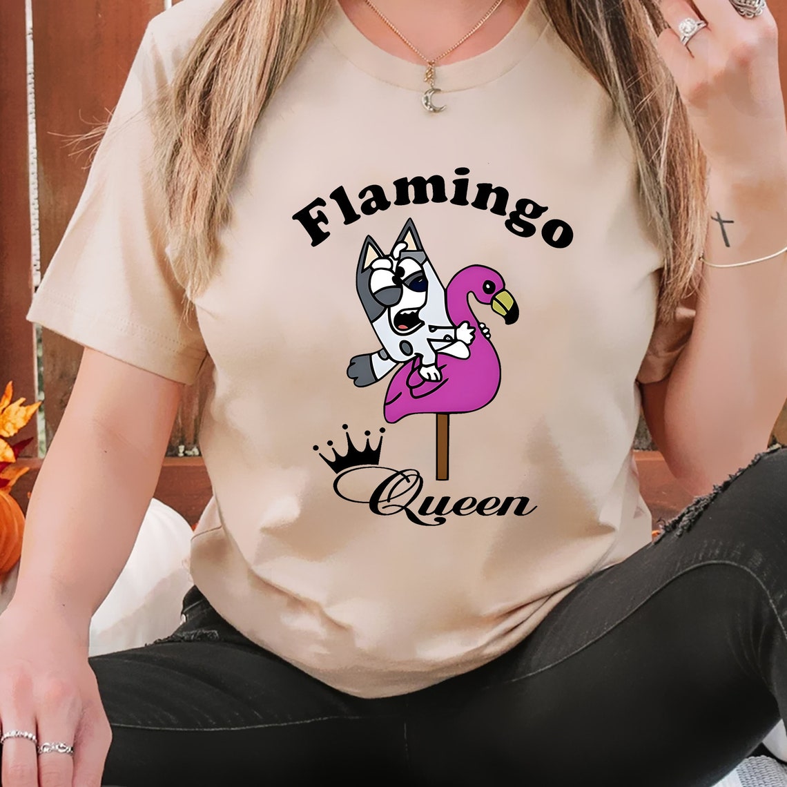 I'm the Flamingo Queen Png, Bluey Funny PNG, Bluey Family Png, Decal ...