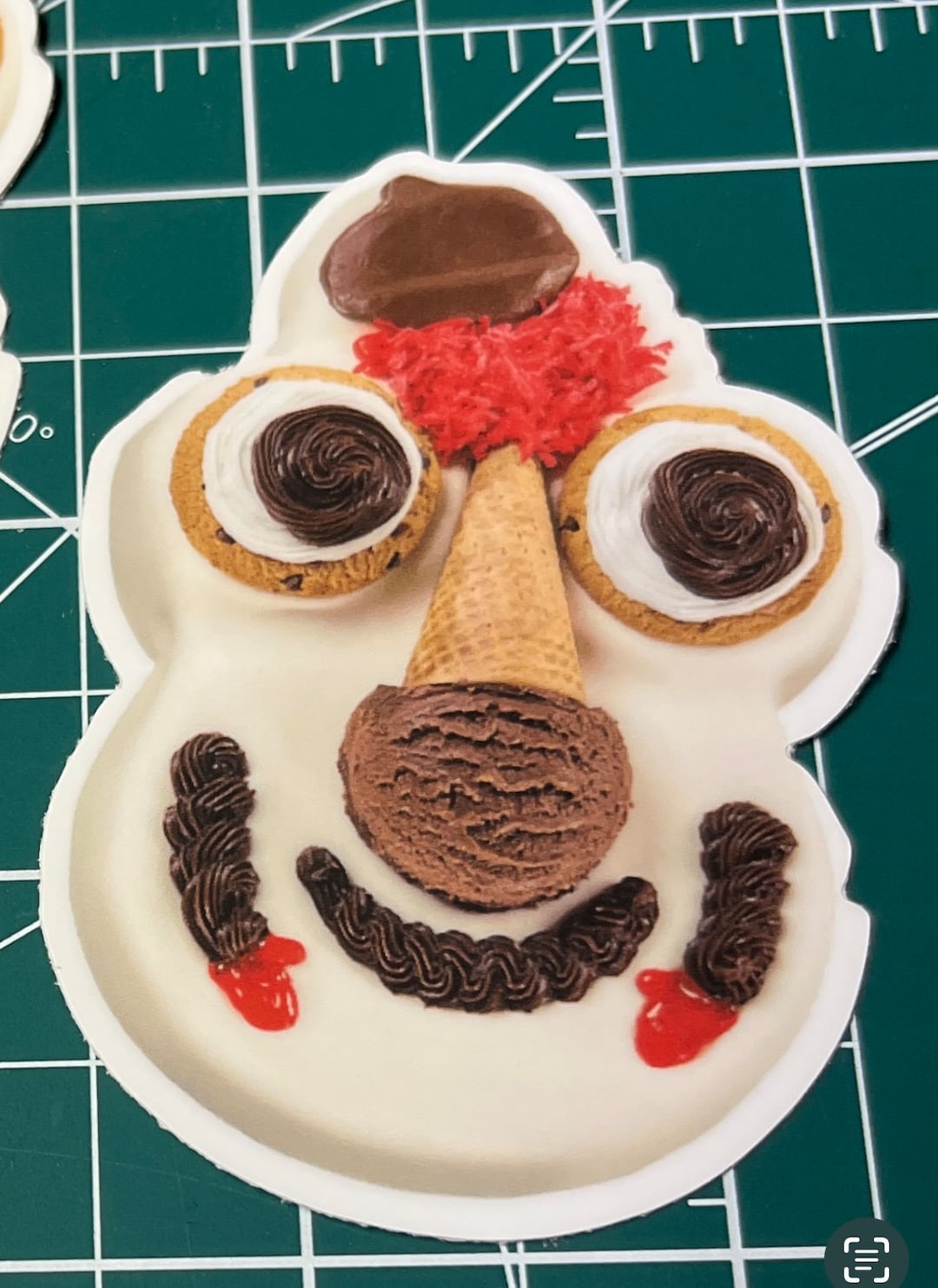 Cookie Puss on a Sticker! Classic Ice Cream Cake CP! FREE SHIPPING - Etsy